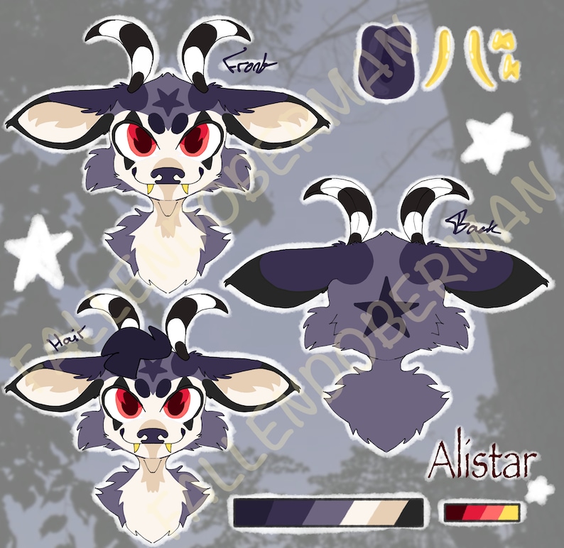 Custom Fursuit Head Reference Sheet READ DESC - Etsy