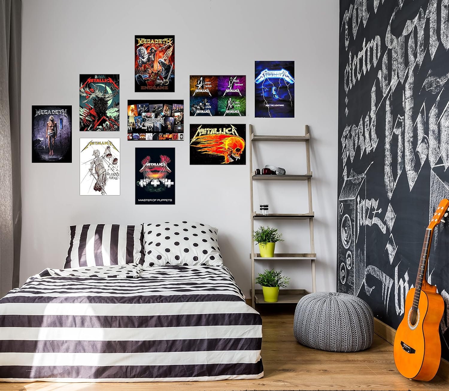 Metalica Rock Band Album Covers Poster Canvas Unframed Music Wall Art ...