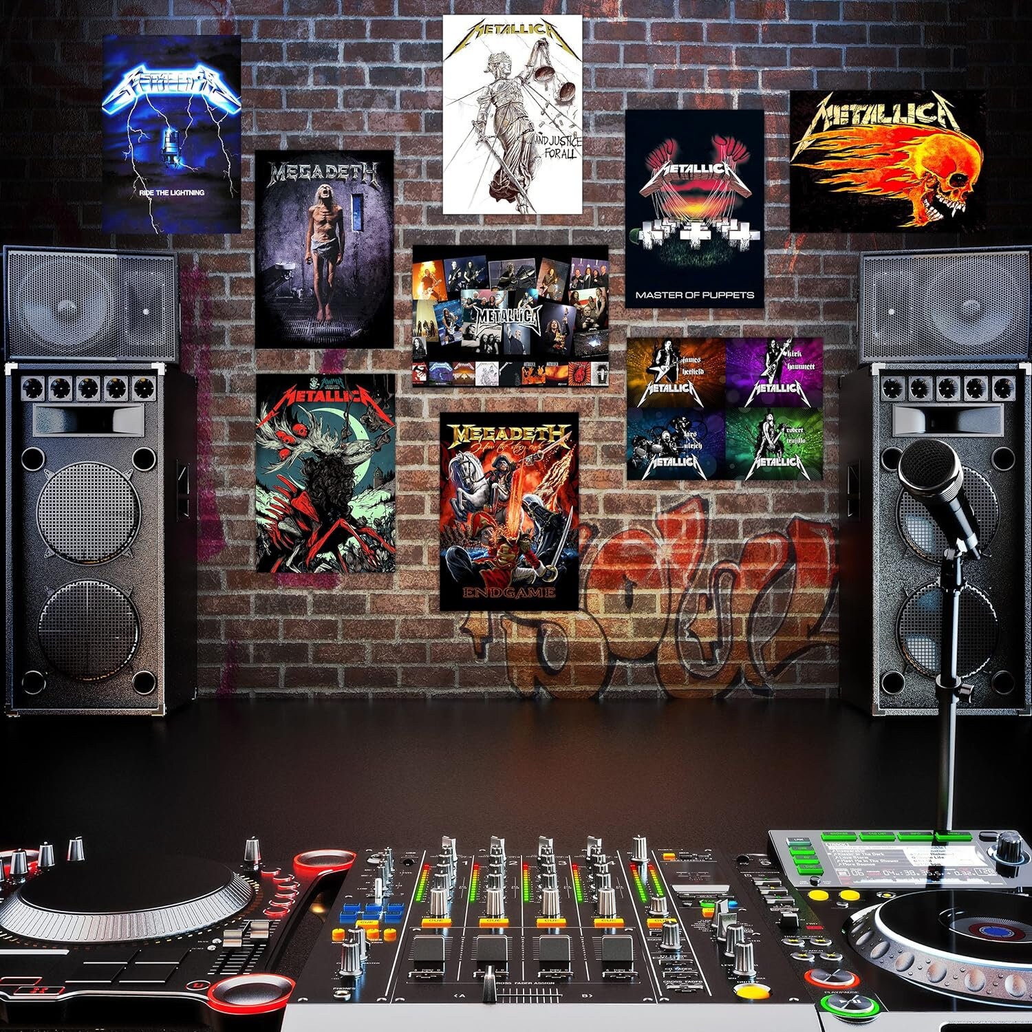 Metalica Rock Band Album Covers Poster Canvas Unframed Music Wall Art ...