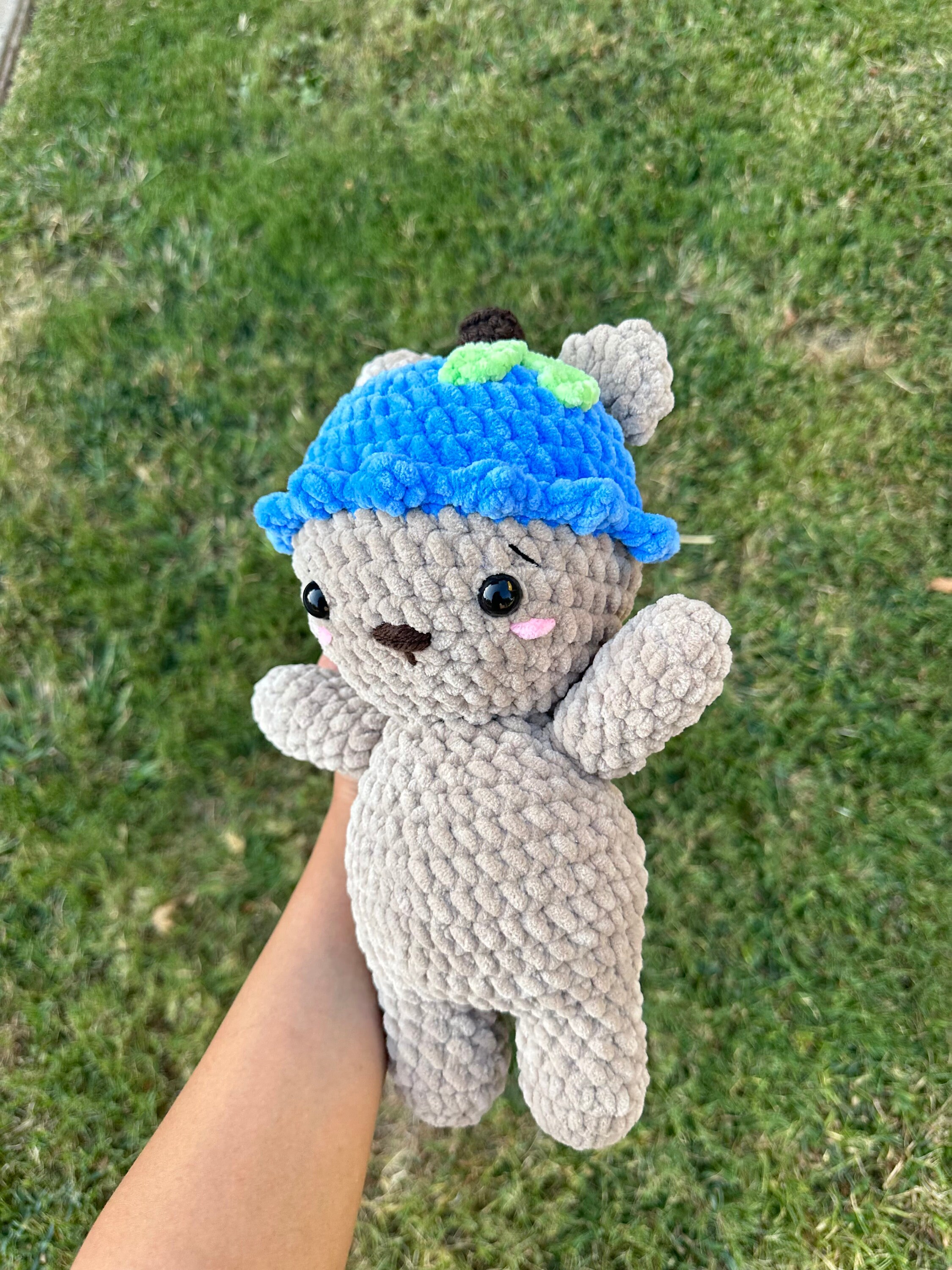 Blueberry Crochet Bear Crochet Bear Bear Plushie Stuffed - Etsy