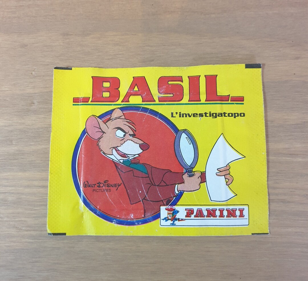 Basil the Great Mouse Detective Vintage Sticker Pack Panini 1986 - Etsy UK