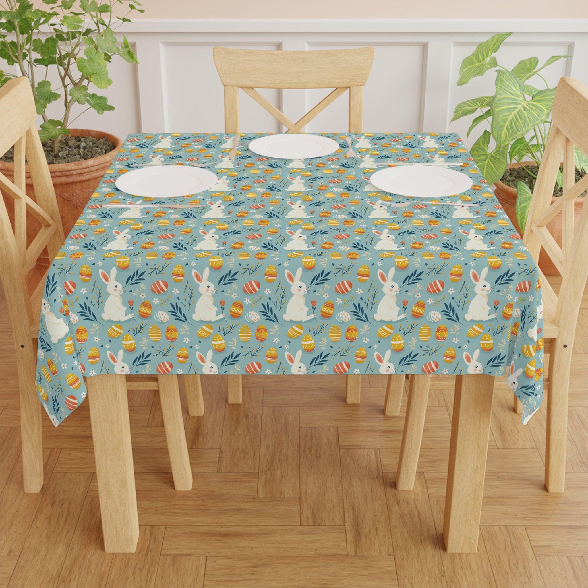 Easter Tablecloth, Cute Easter Tablecloth, Easter Bunny Tablecloth ...