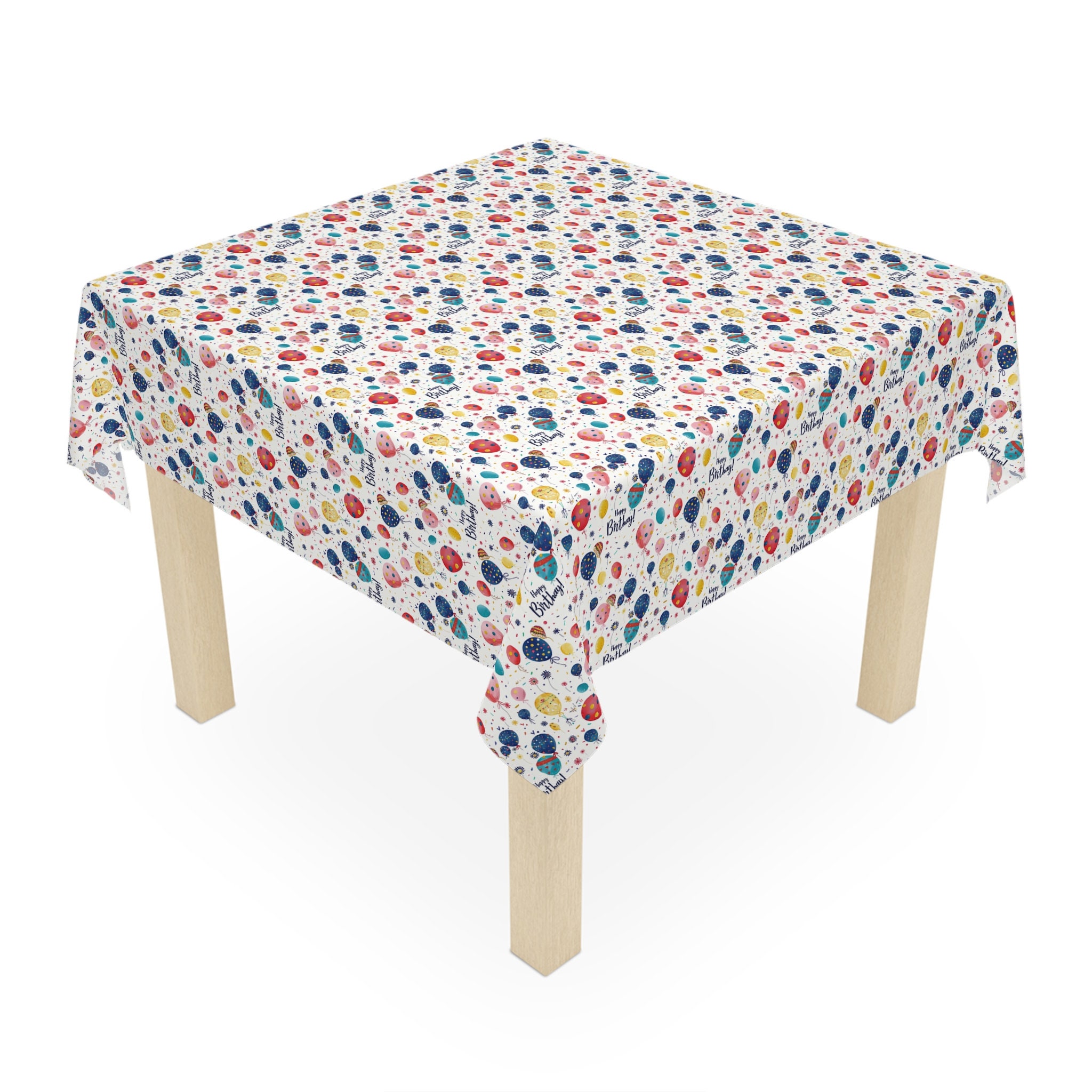 Happy Birthday Tablecloth, Birthday Party Tablecloth, Birthday ...