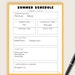 Summer Daily Schedule Mom Summer Planner Template Summer to - Etsy