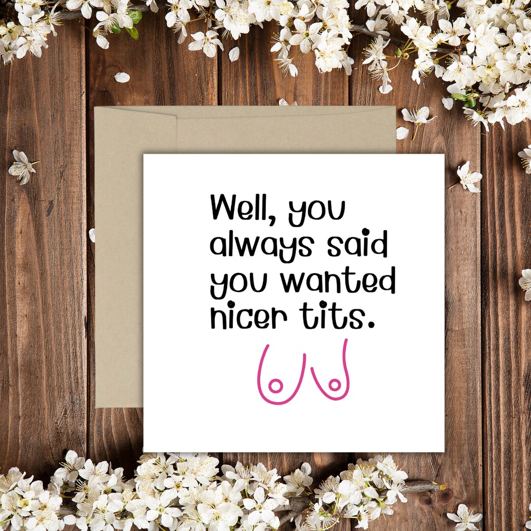 Sarcastic Breast Cancer Card, Funny Cancer Support Greeting ...