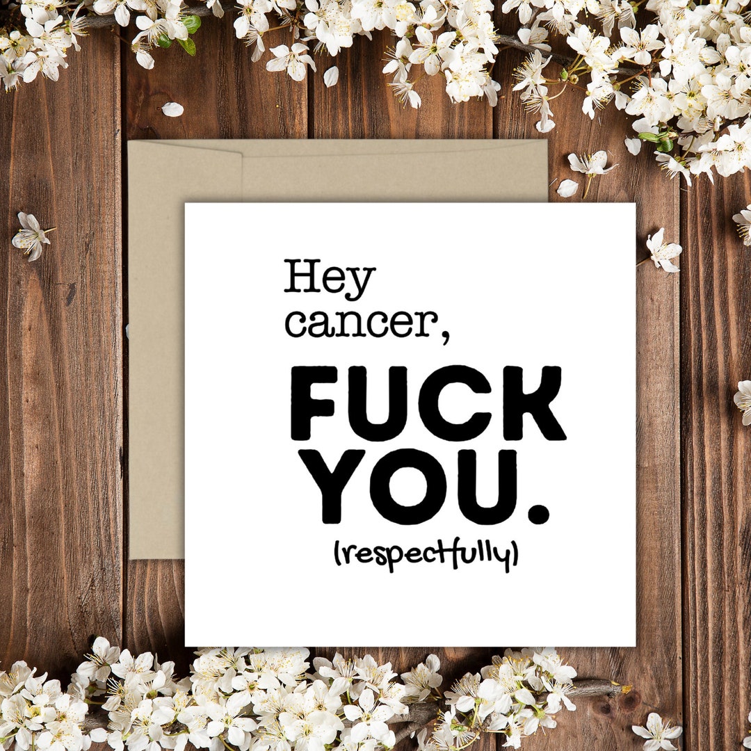 Funny Cancer Support Card Encouragement Card for Cancer Fighter Get ...