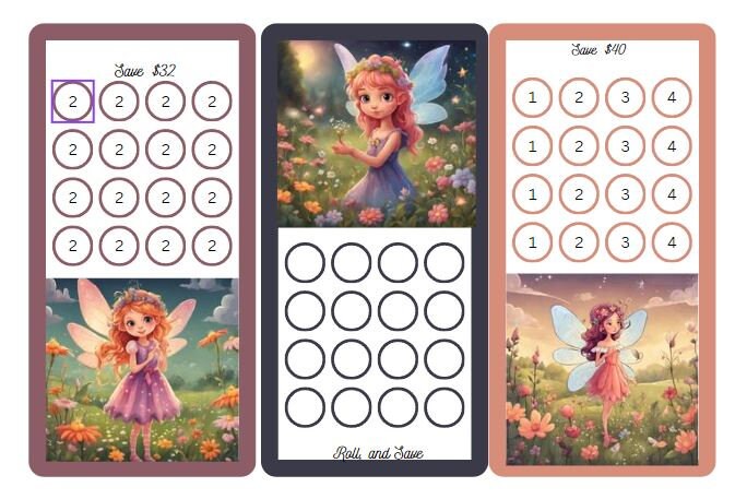 3 Pack Fairy Savings Challenge Trio - Etsy