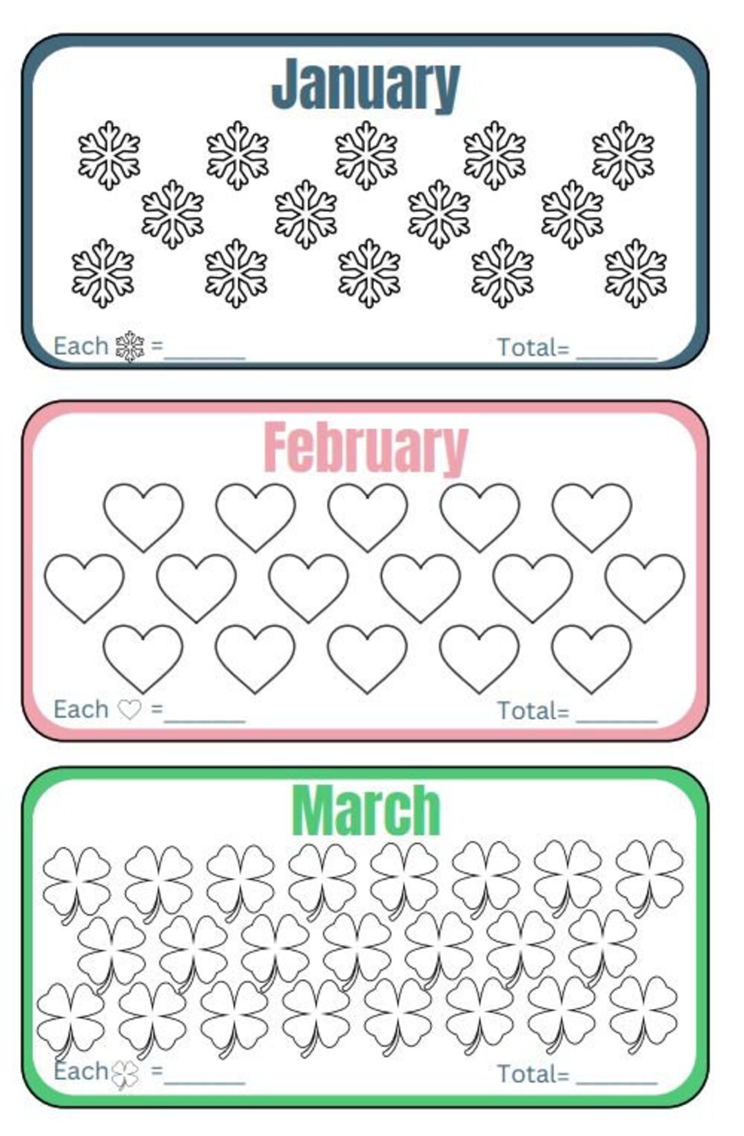 12 Month Savings Challenge - Etsy