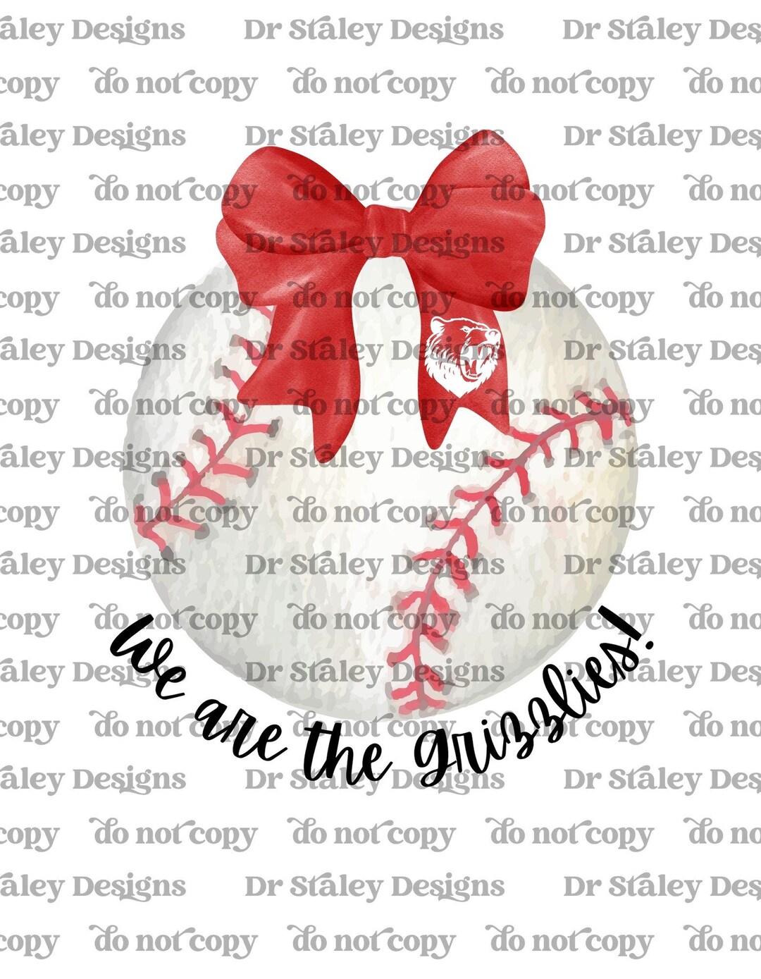 Custom Baseball Mascot Monogram With Bow (digital Download) - Etsy