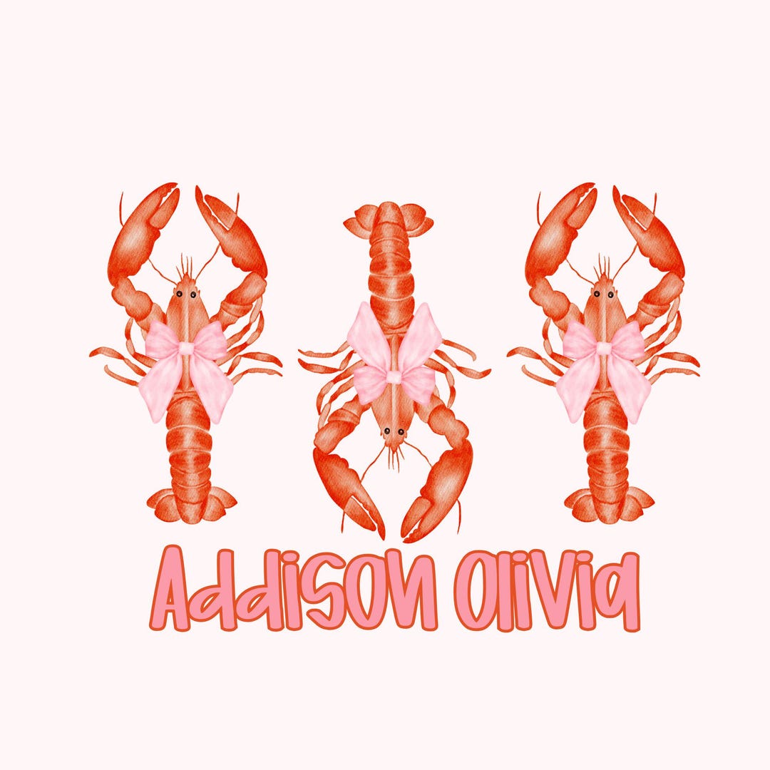 Custom Name Crawfish Png, Crawfish Png, Custom Summer Name Png, Summer ...