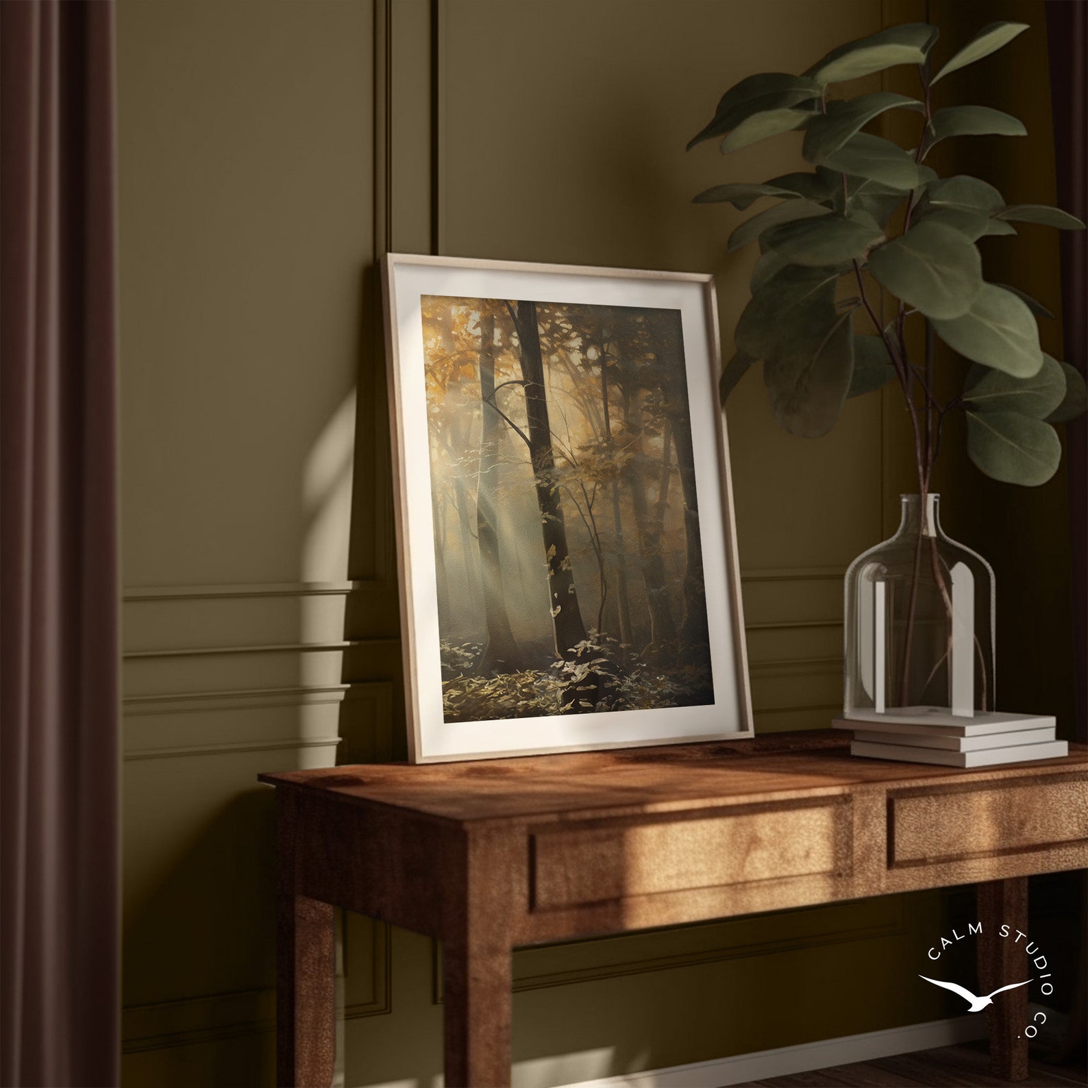 Sunshine Nature Woodsy Sunlit Trees PRINTABLE Wall Decor Aesthetic ...