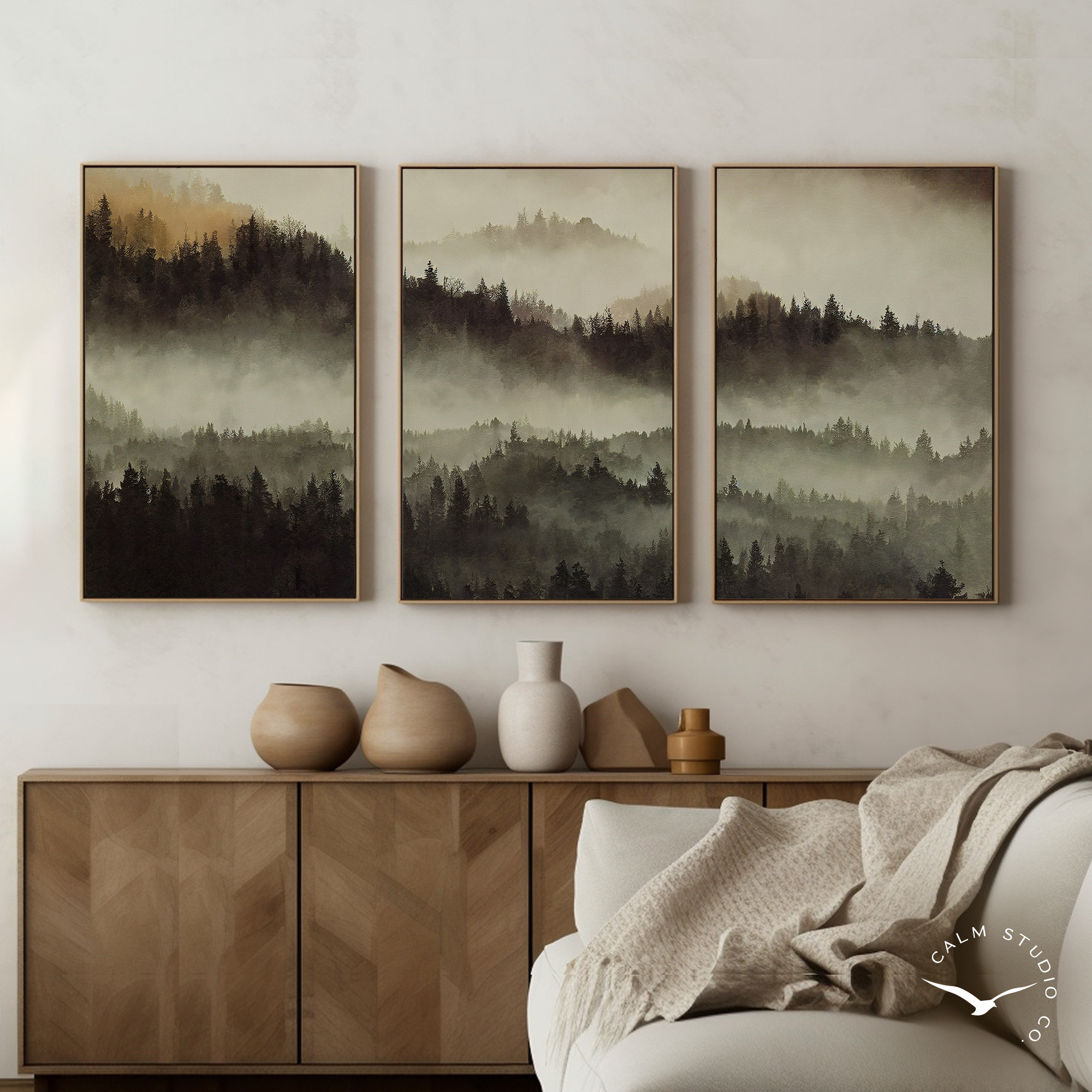 Green Forest, Natures Landscape Printables, Wall Decor Aesthetic ...