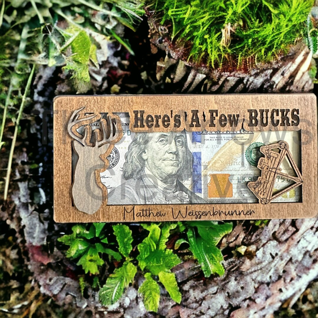 Deer Hunting Money Gift Holder - Etsy