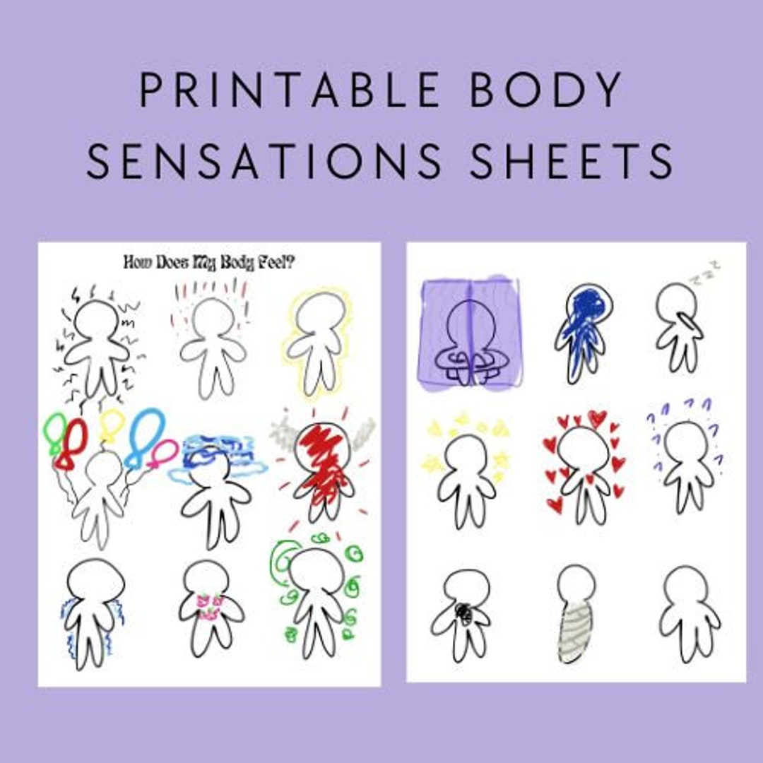 Body Sensations Printable Sheets - Etsy