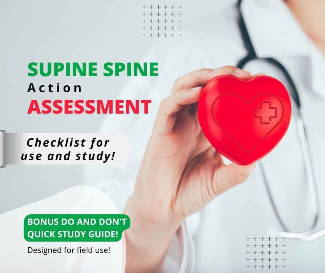 Supine Spinal Immobilization Action List for EMT and EMS Study and ...