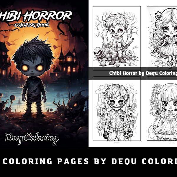 Chibi Horror Coloring Pages
