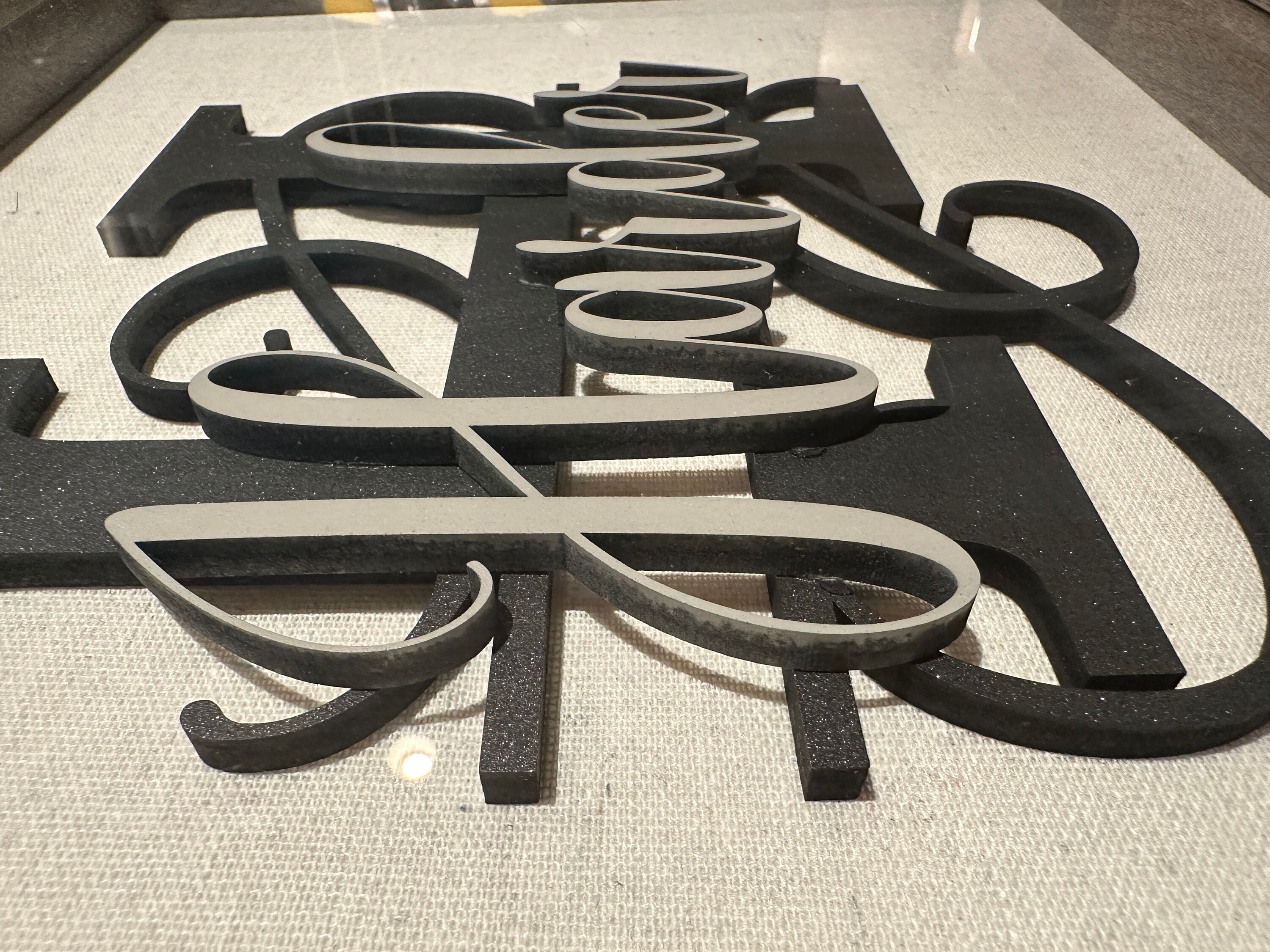 Family Name Split Monogram Shadow Box With Script Font - Etsy