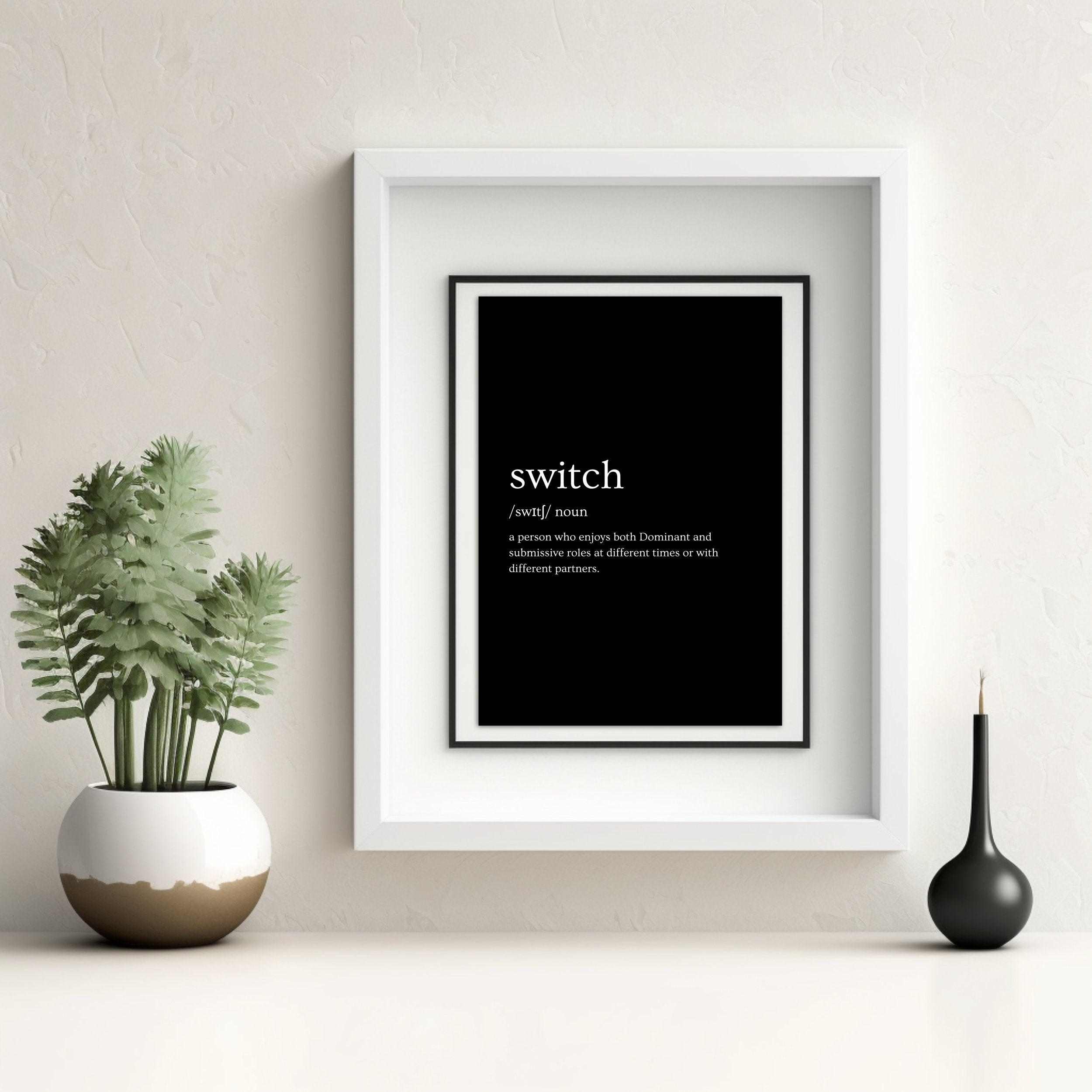 Switch Definition Posters Instant Printable Download Kinky - Etsy