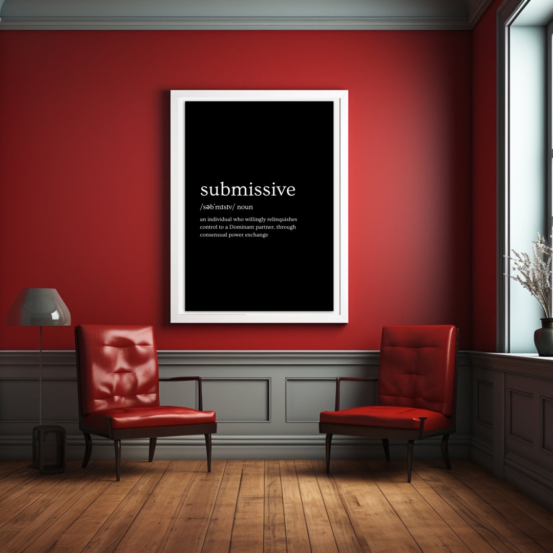Submissive Definition Set of 5 Posters Instant Printable - Etsy