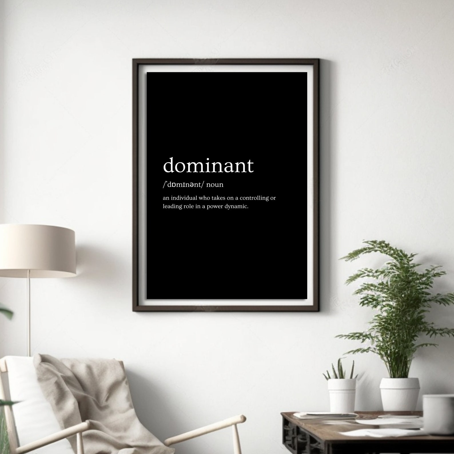 Dominant Definition Posters | Instant Printable Download | Kinky Wall ...