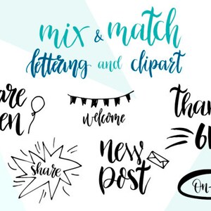 Social Media Lettering Creator - Etsy