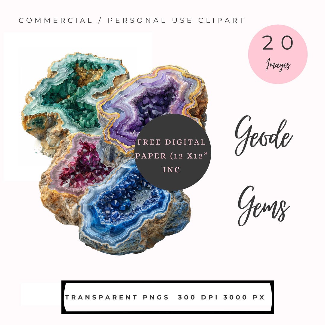 Geode Clipart, Crystal Png Clipart, Geode Png Download, Crystal Journal ...
