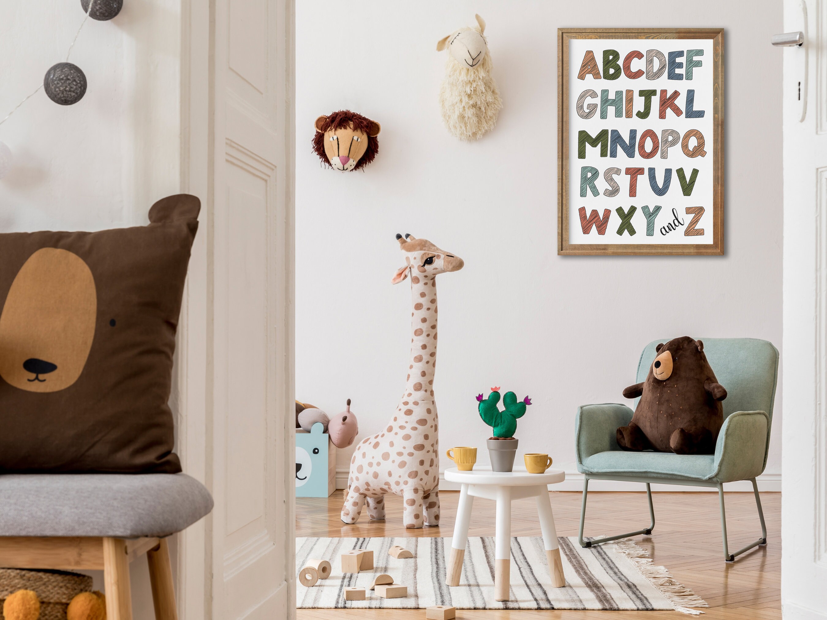 Educational Decoration Poster for Kids Room ABC LEARNING - Etsy