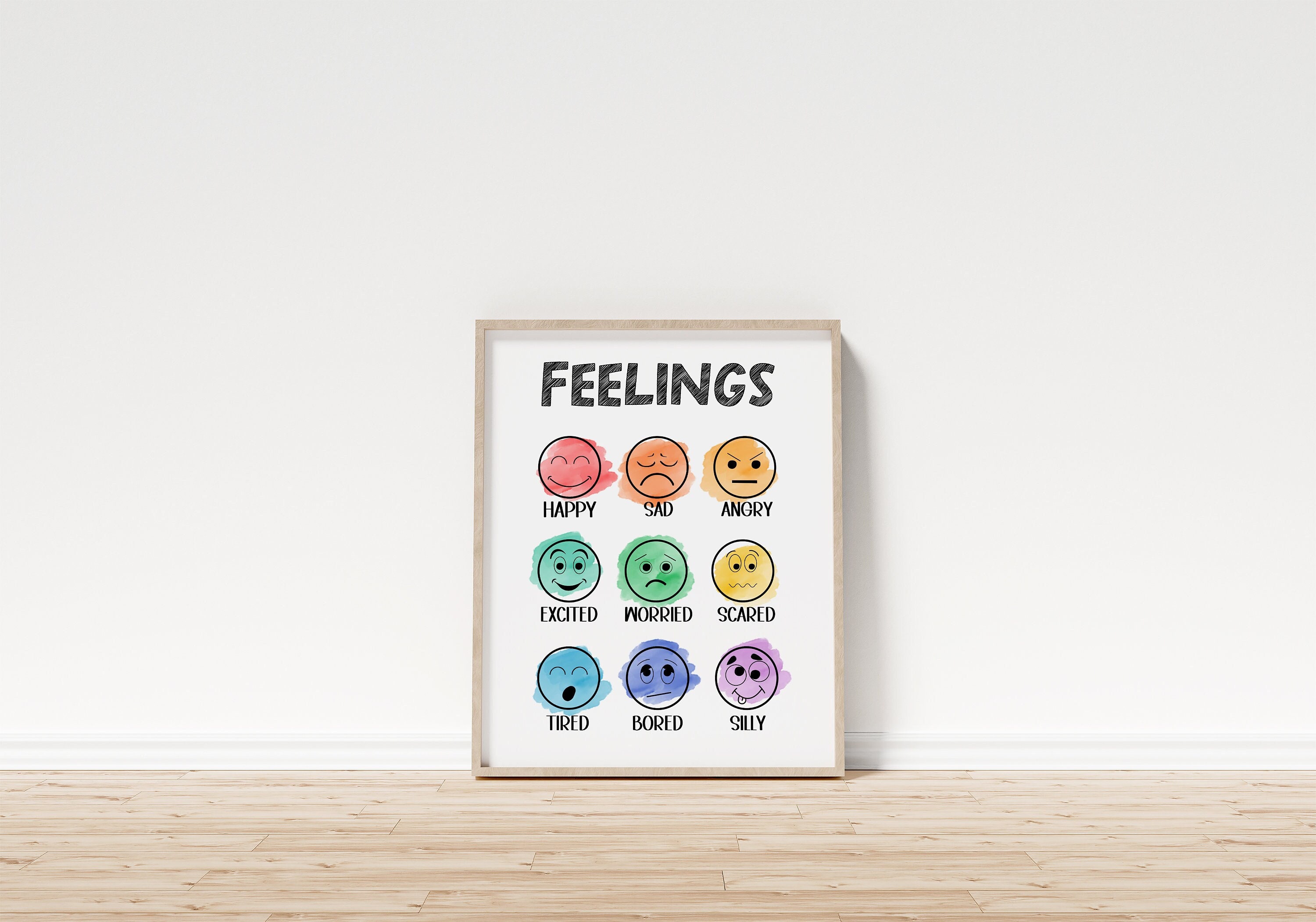 Feelings / Emotions Educational Poster Rainbow Classroom Decor ...