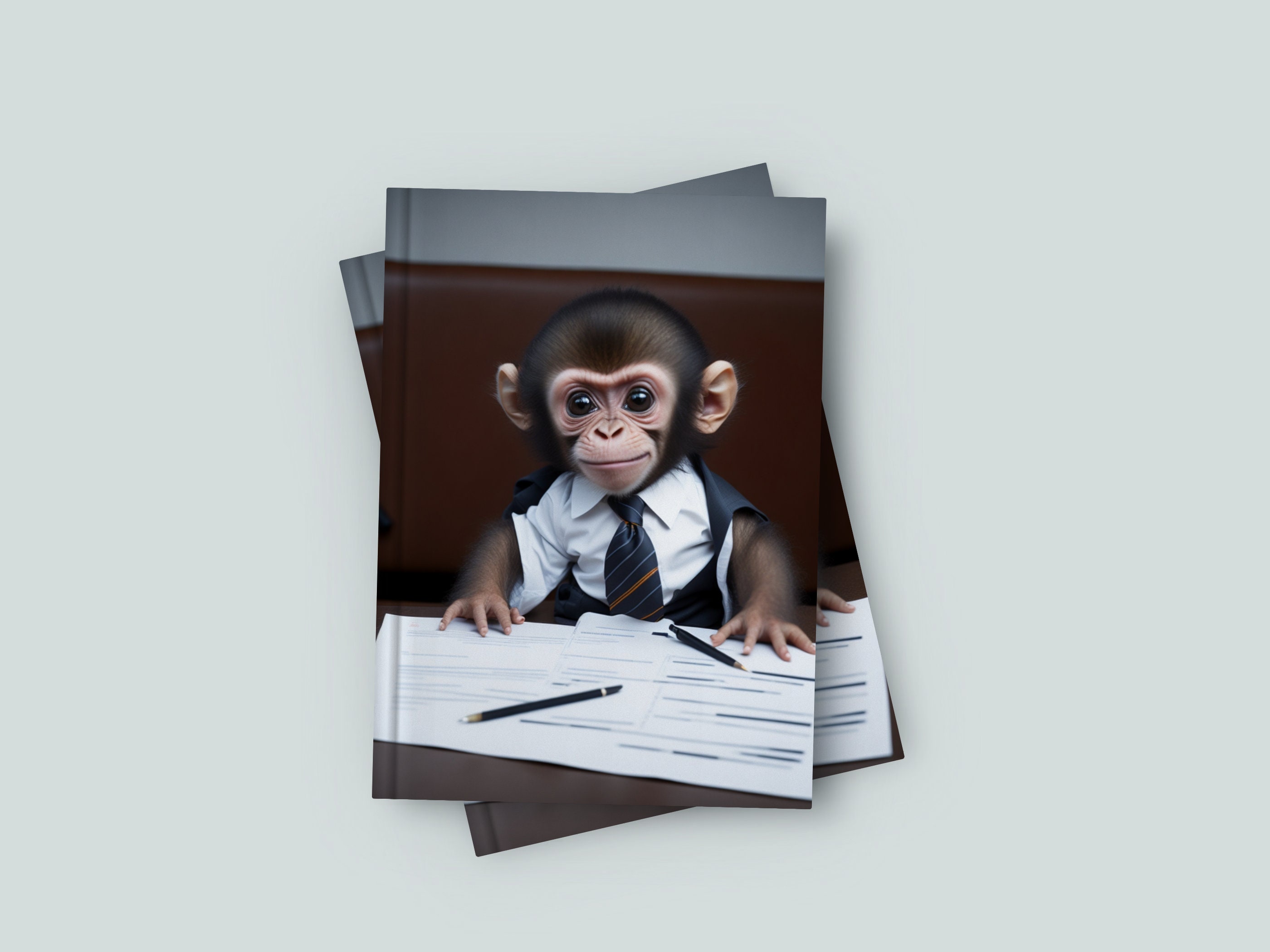 Cute Baby Monkey in Business Suit - Etsy