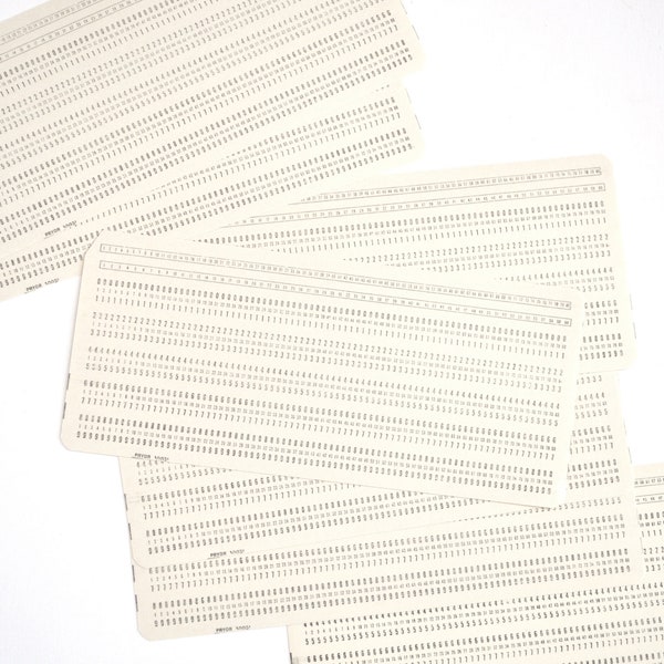 Punch Cards - Etsy