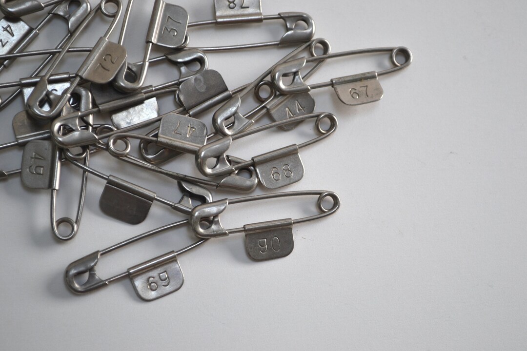 Set of Two Vintage Laundry Safety Pins - Vintage Military Pins ...