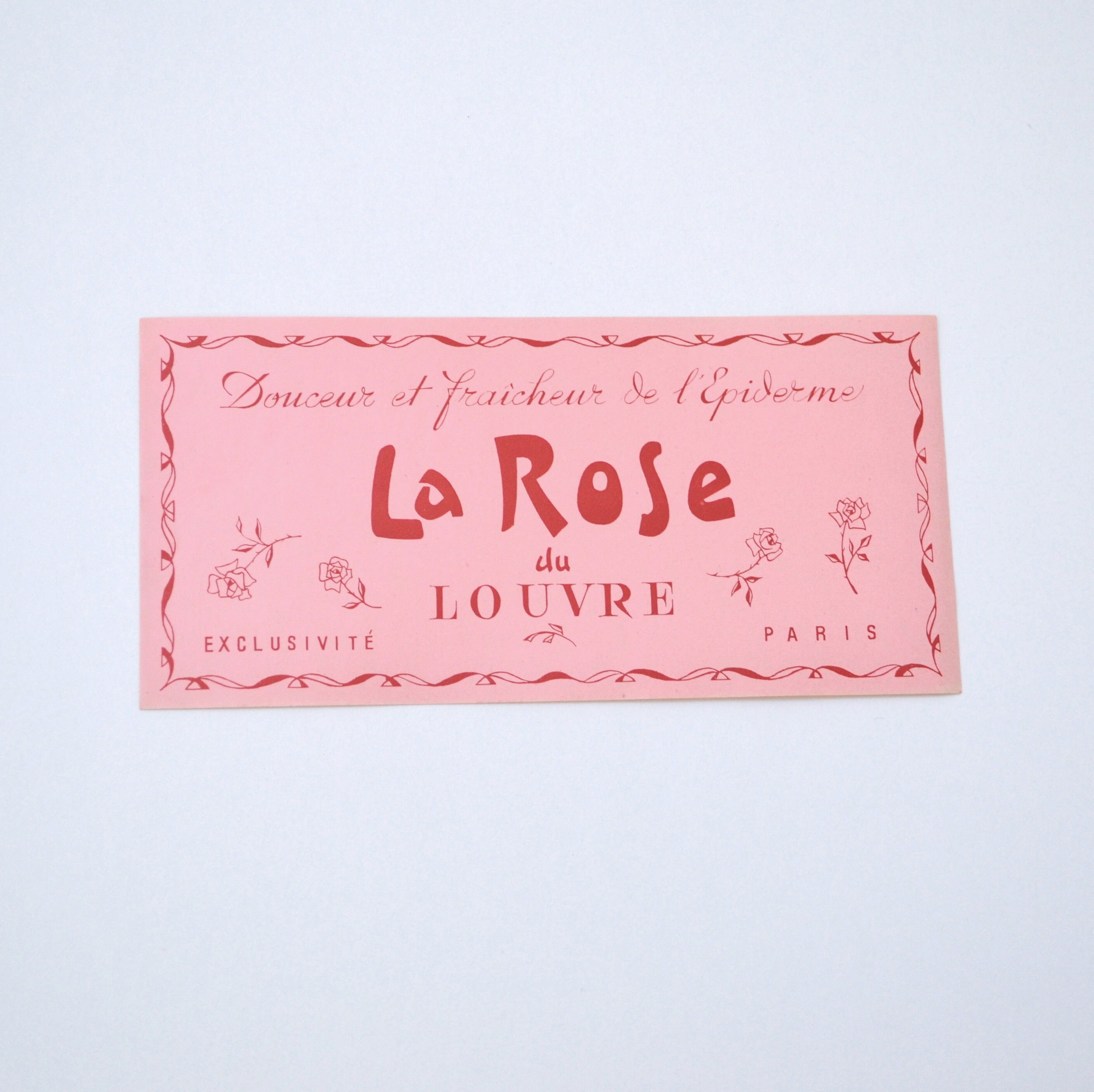 Vintage French Soap Labels - La Rose Du Louvre - NOS - Vintage French ...