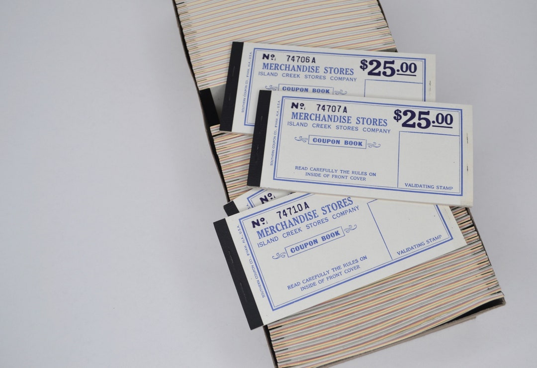 Vintage Coupon Booklet Island Creek Merchandise Stores Vintage Coupons ...