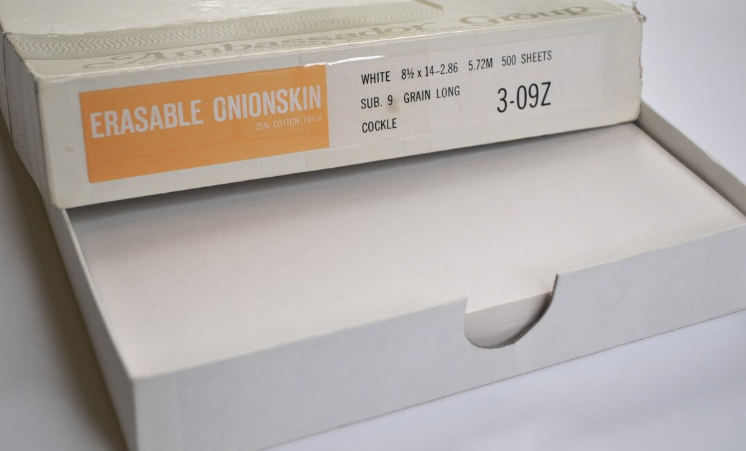 Vintage Onionskin Paper With Cockle Finish - Set of 5, 10, or 20 Sheets ...