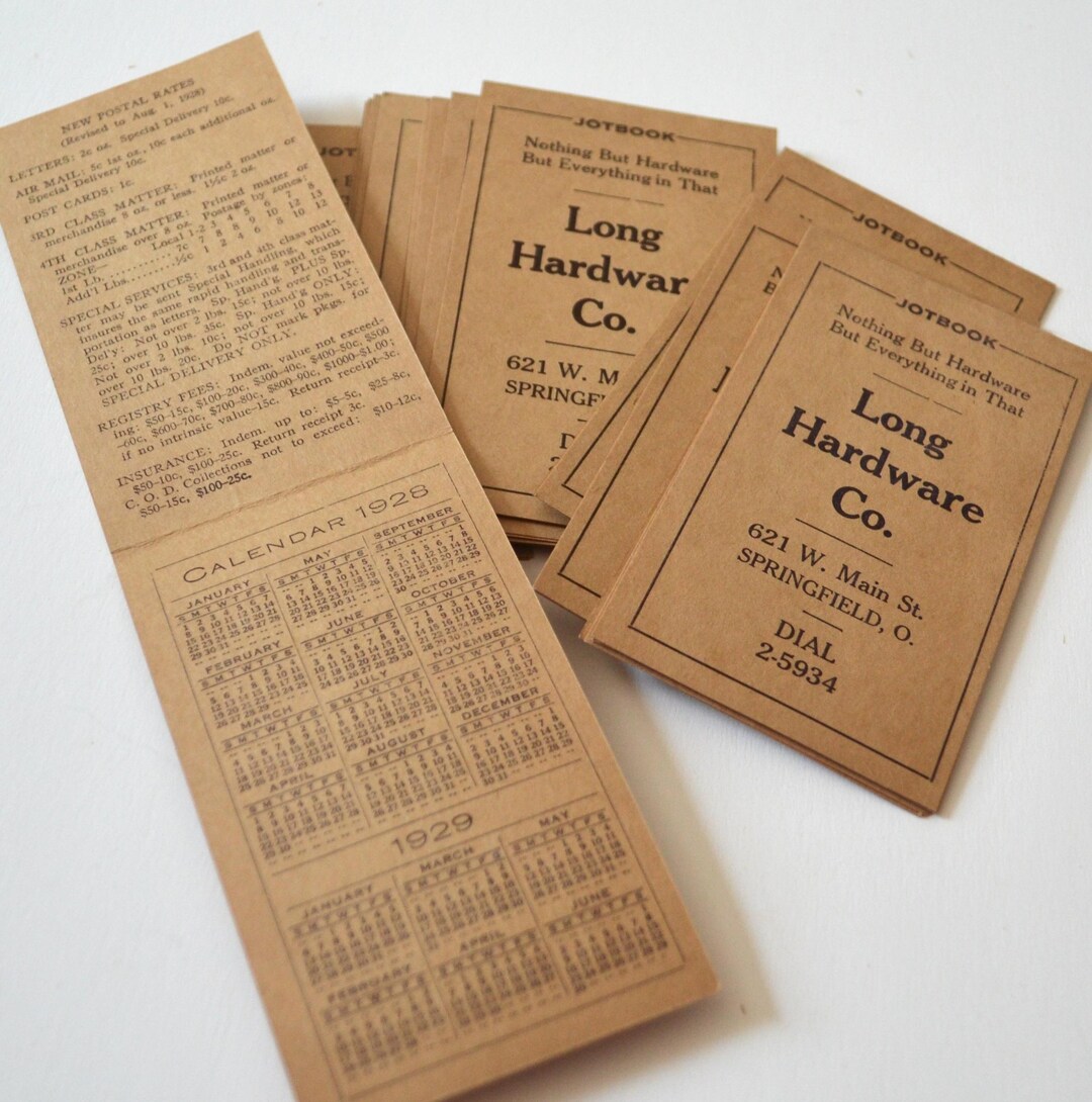 Vintage Advertising Notebook Covers - Set of 2 - Unused - Jotbook ...
