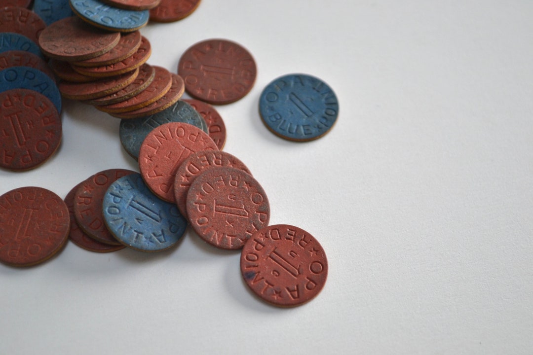 Set of Six WWII OPA Ration Food Tokens - Etsy