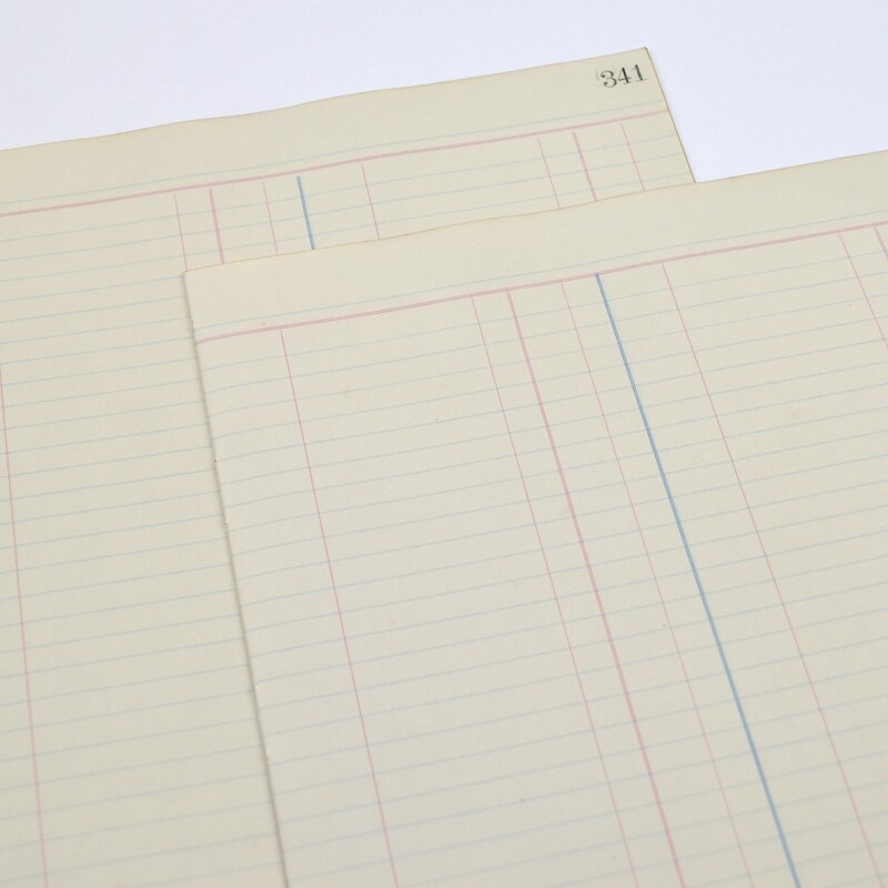Antique Ledger Paper - Etsy