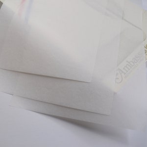 Vintage Onionskin Paper With Cockle Finish - Set of 5, 10, or 20 Sheets ...