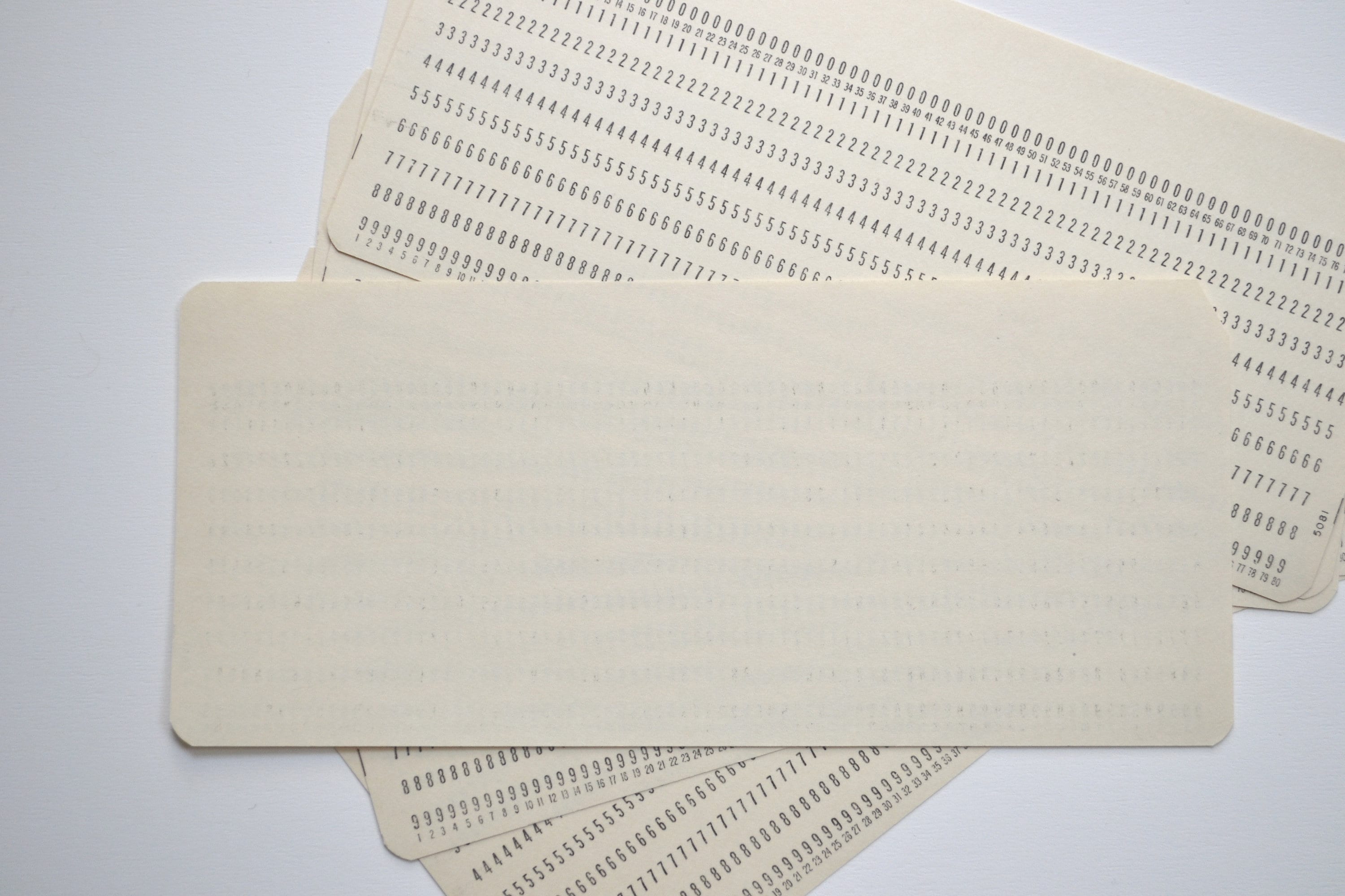 Set of 7 Computer Punch Cards Vintage Ephemera Junk - Etsy