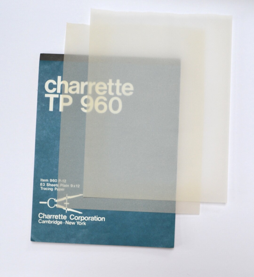 Set of 8 Sheets Vintage Tracing Paper Charrette Corporation Cambridge ...