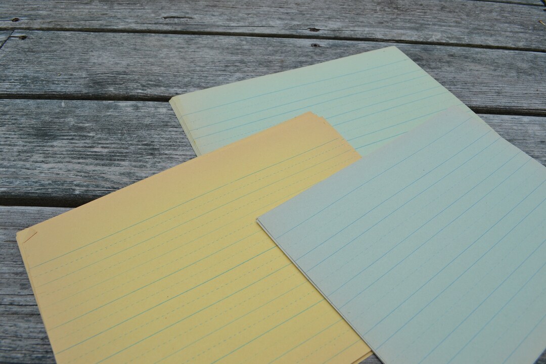 Vintage Handwriting Paper - Set of 5 Sheets - Vintage Practice Paper ...