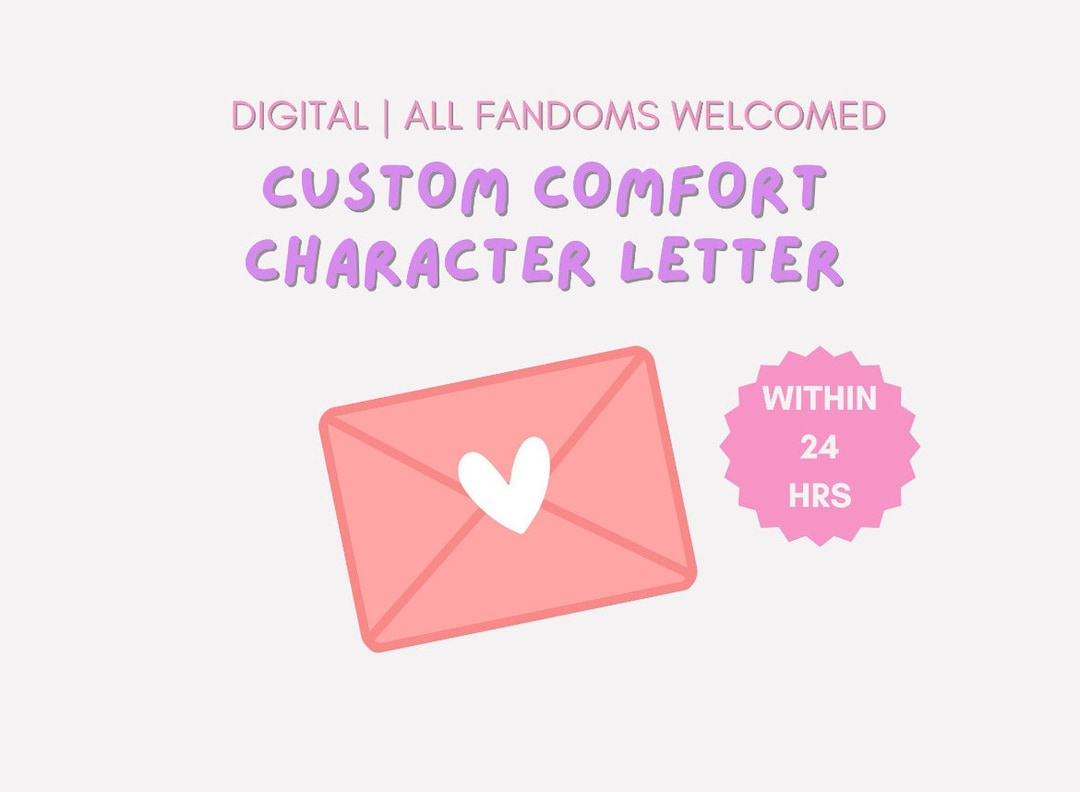 Fictional Character/ Celebrity Letters - Etsy