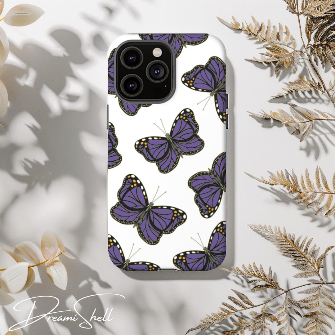 Purple Butterfly Phone Case | Cute Phone Casing | iPhone | Samsung ...