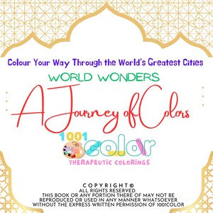 World Wonders A Journey of Colors Colour Your Way Through the World's ...
