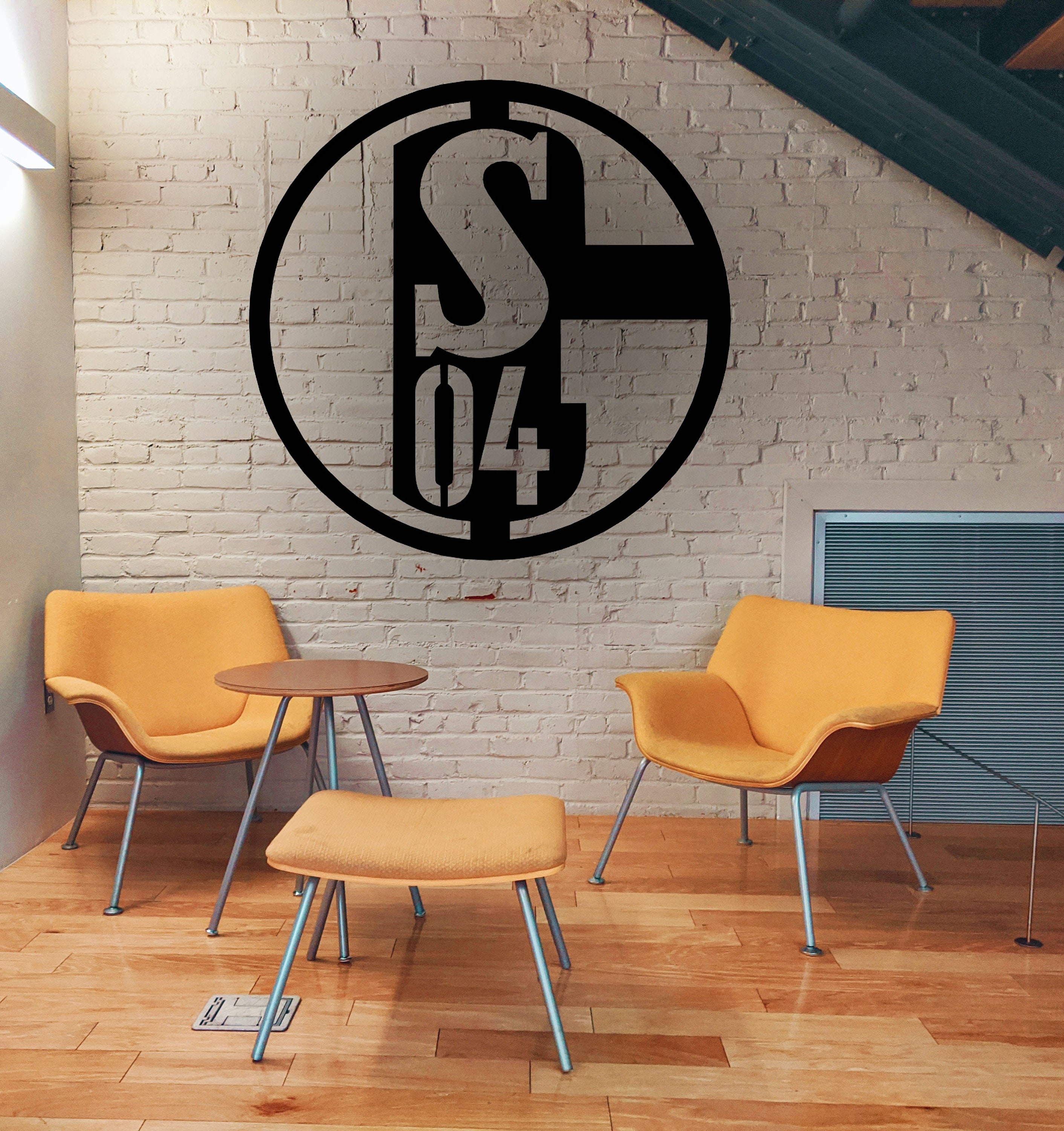 Schalke 04 Logo Metall Kunst Dekor Bild Dekoration Wand dekor Tisch ...