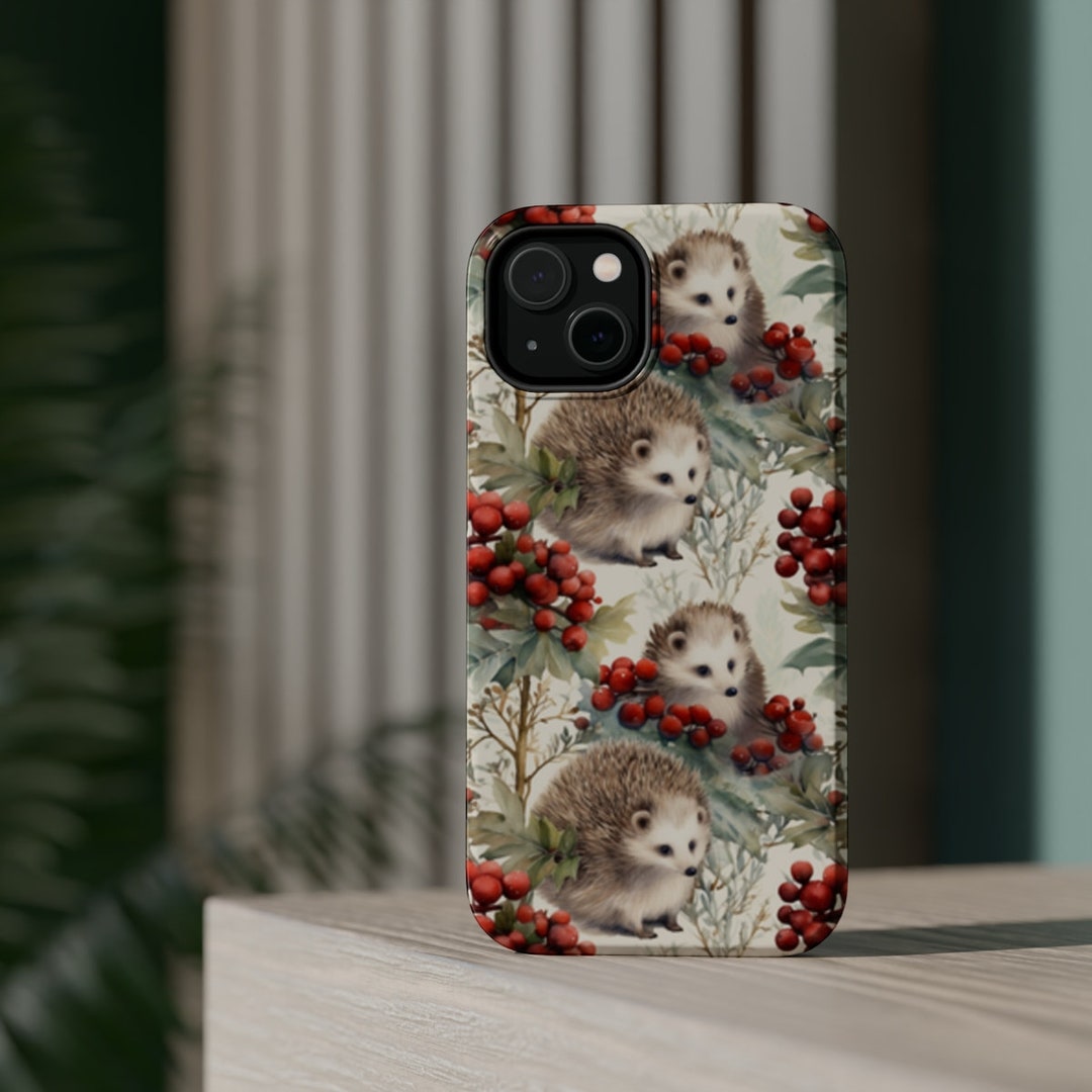 Winter Hedgehogs Magsafe Tough iPhone Case, iPhone Case, iPhone 14 ...