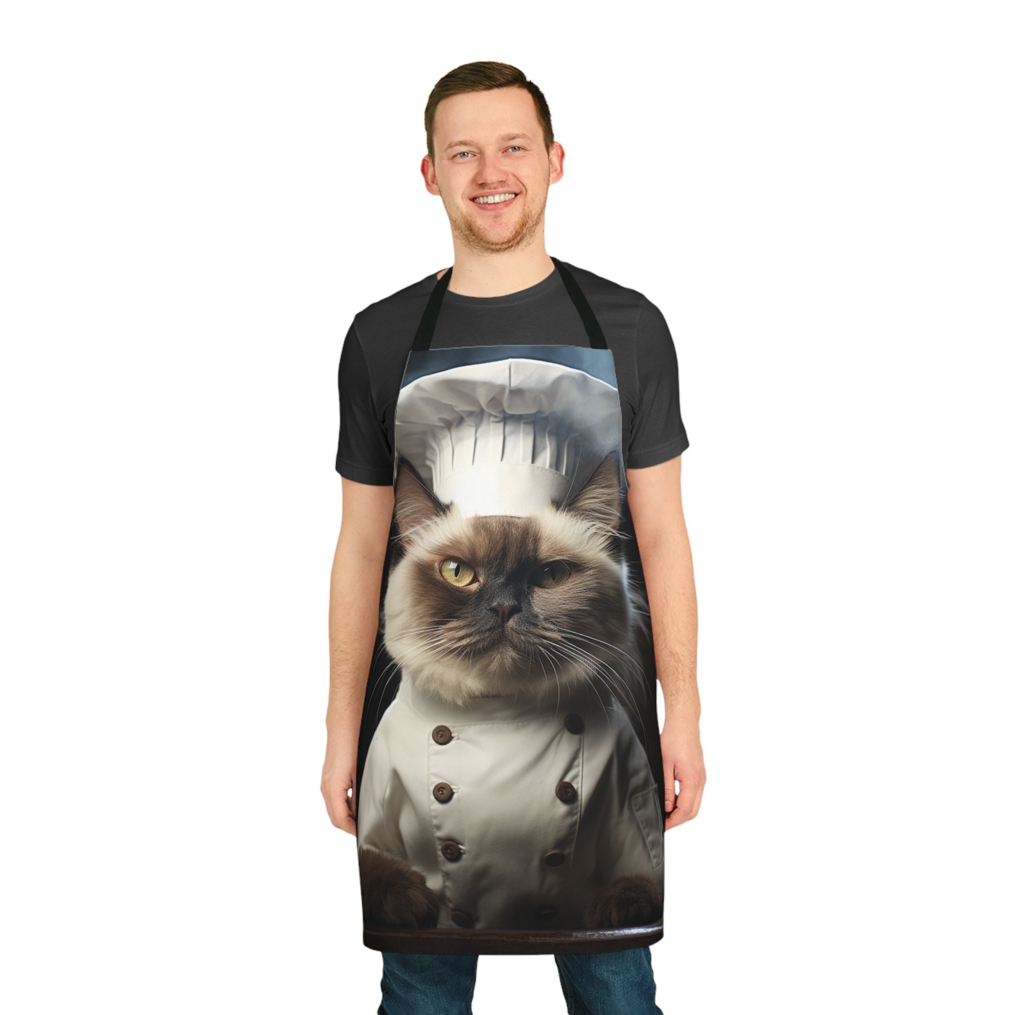 Purrfect Chef, Funny Culinary Birman Cat Chef Kitchen Apron Gift, Funny ...
