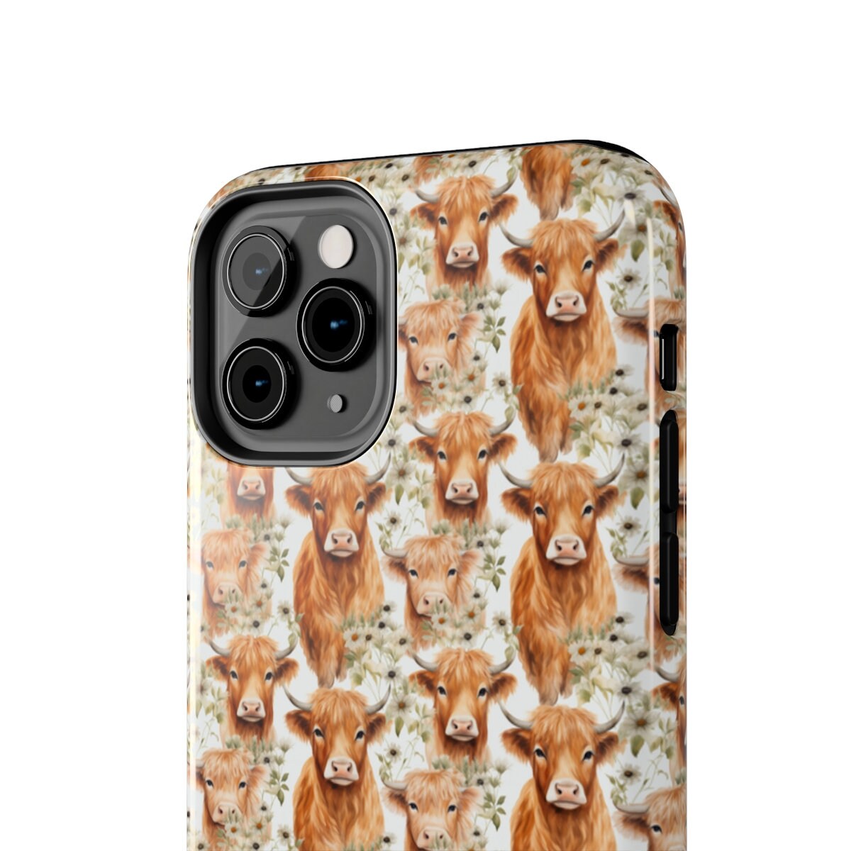 Beautiful Western Highland Cow Design Pattern Phone Case for Iphone ...