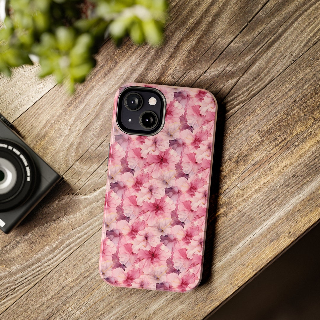 Pink and Gold Alcohol Ink Flowers, Pink and Purple Flowers, Cute Phone ...