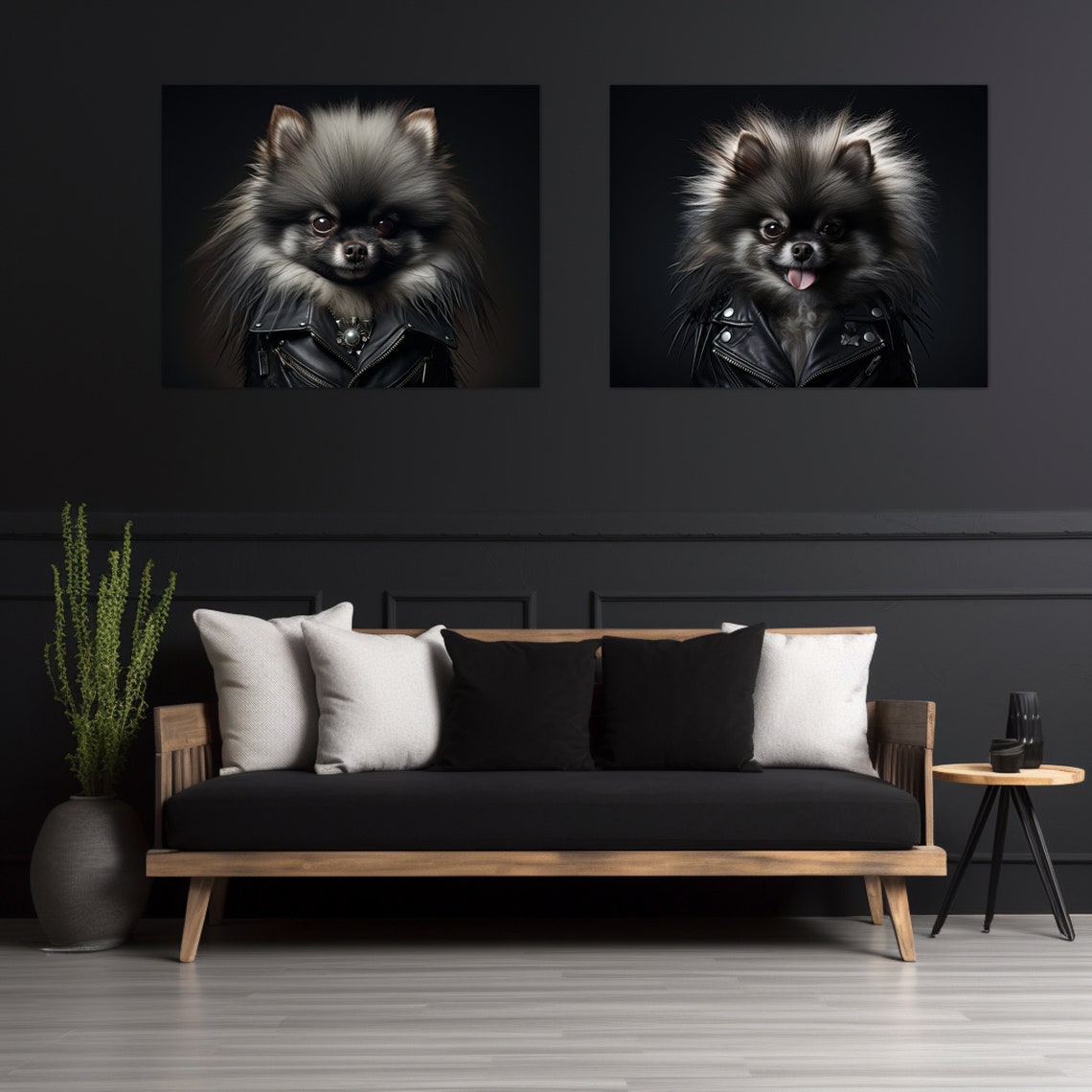 Rockin' Rover Pomeranian Rockstar Aluminum Print Dog - Etsy